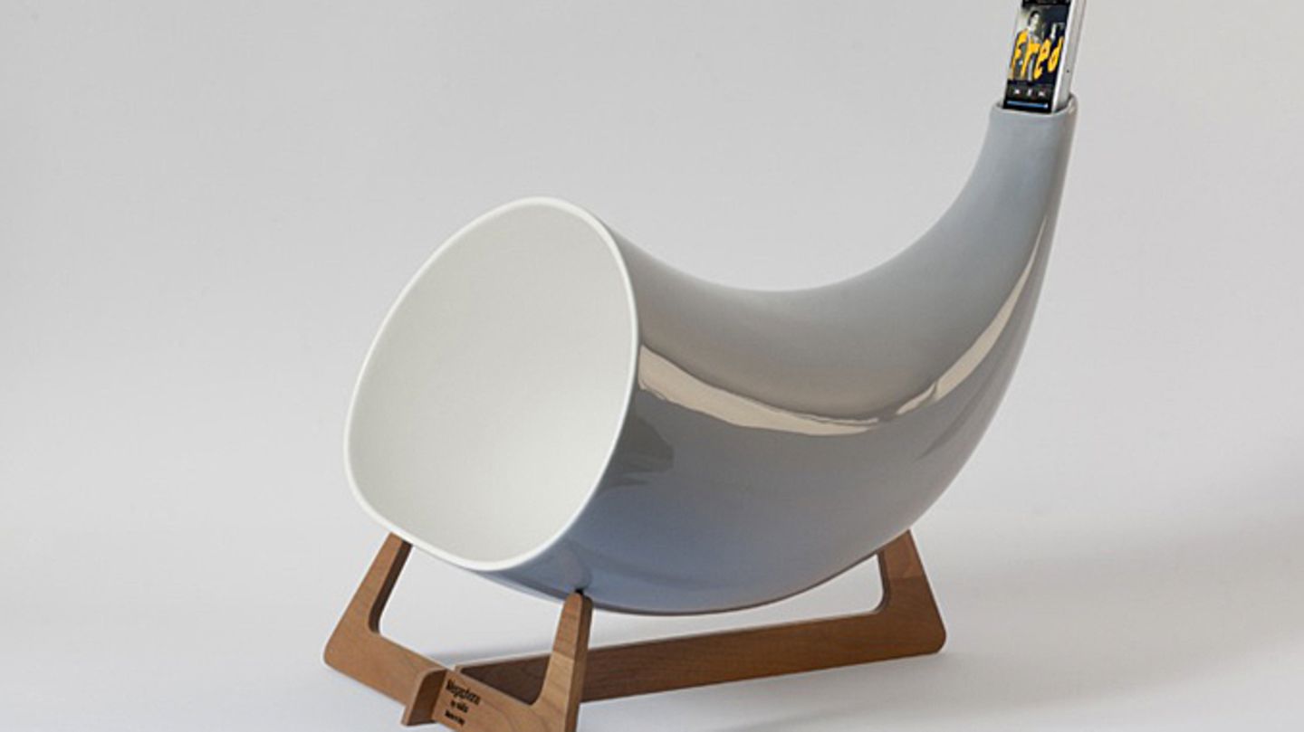 "Megaphone" - Lautsprecher fürs iPhone - [SCHÖNER WOHNEN]