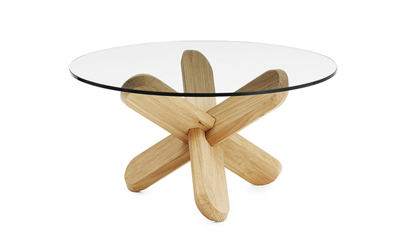 "Ding Table" aus Holz und Glas bei Normann Copenhagen - [SCHÖNER WOHNEN]