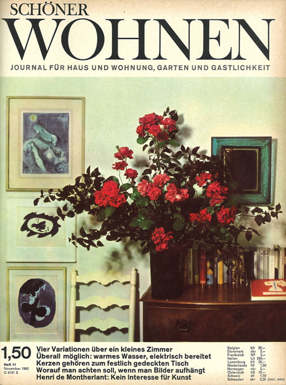 SCHÖNER WOHNEN, Heft 11, November 1962 - [SCHÖNER WOHNEN]