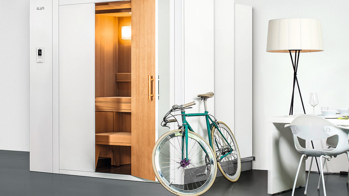 Ausklappbare Sauna "S1" von Klafs - [SCHÖNER WOHNEN]