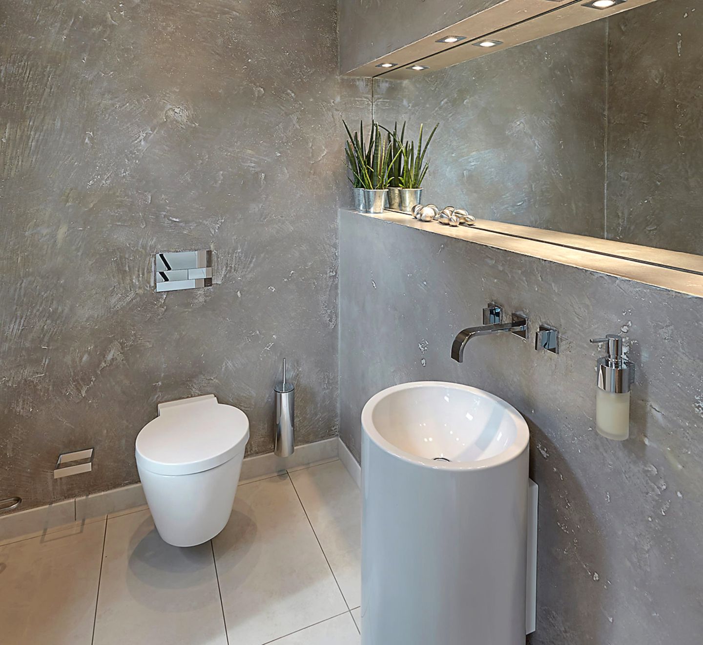 Minimalistisches Gäste-WC - Bild 7 - [SCHÖNER WOHNEN]