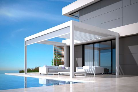 "Camargue Skye" von Renson Outdoor – einfahrbares Dach - [SCHÖNER WOHNEN]