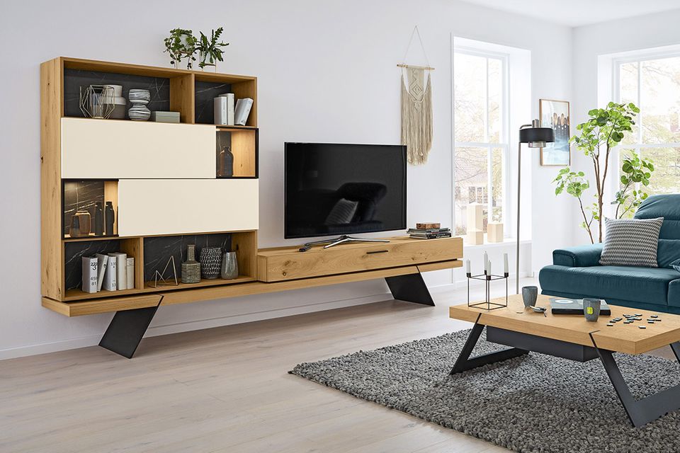 Wohnwand aus Eiche: "Skaagen" von Musterring - [SCHÖNER WOHNEN]