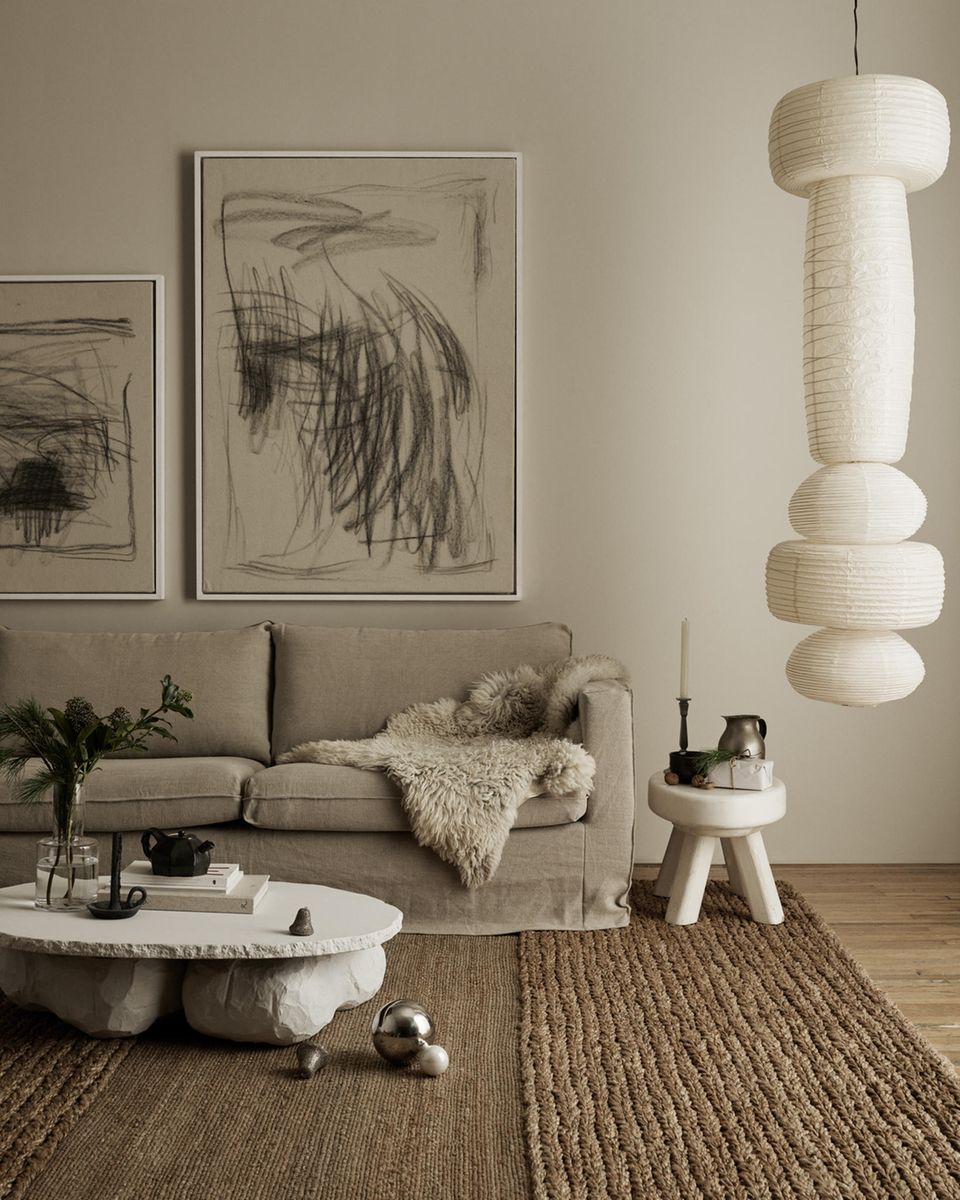 Braun und Grau im Wohnzimmer kombinieren - [SCHÖNER WOHNEN]