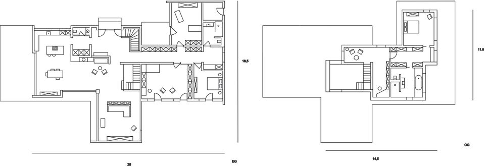 Grundriss vom Bungalow, Wohnfläche: 242 qm - [SCHÖNER WOHNEN]