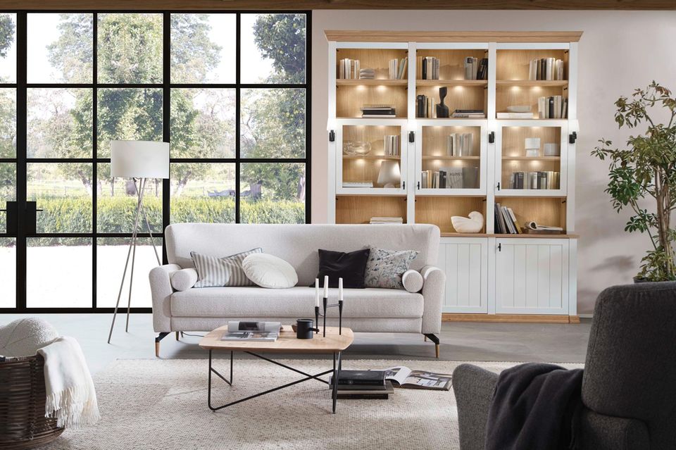 Moderner Landhausstil im Wohnzimmer: Ideen & Tipps - [SCHÖNER WOHNEN]