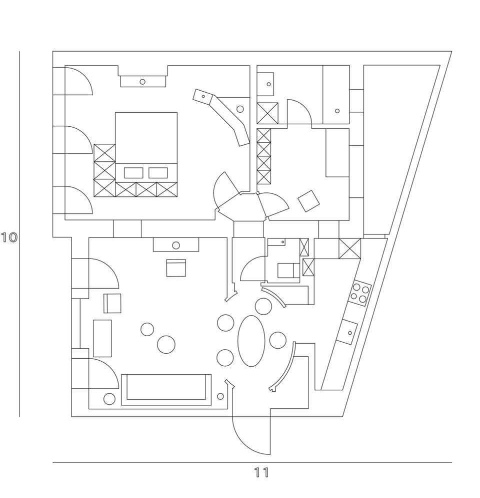 Klein und fein: 74 Quadratmeter zwischen Funktion und Fantasie in Paris ...
